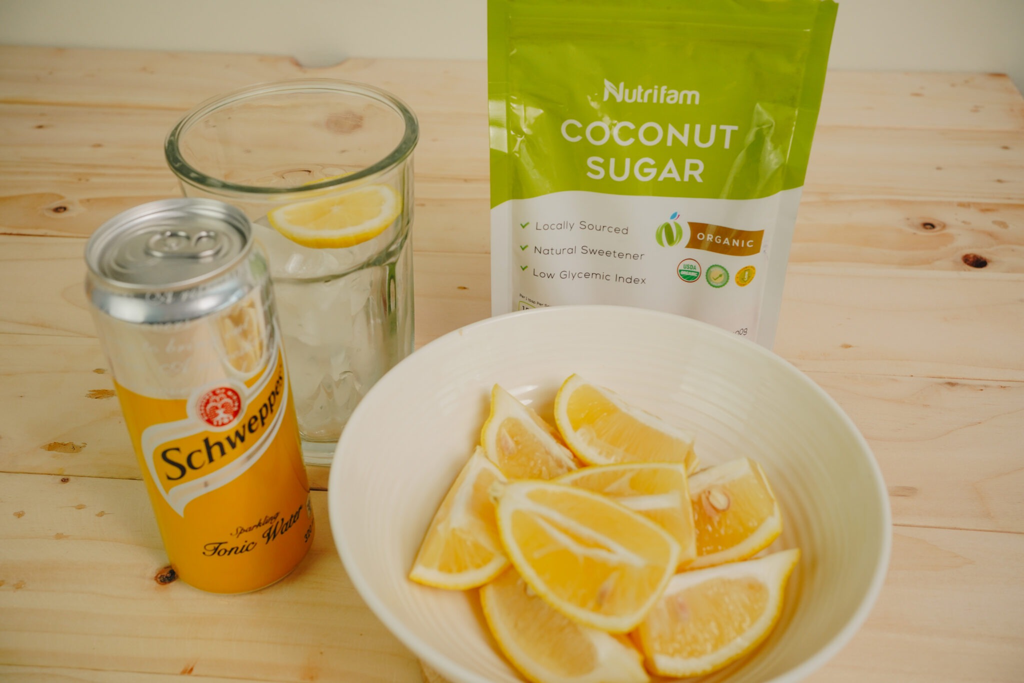 Nutrifam Recipes, Coconut Sugar - All-Natural Lemon Limeade in 3 Easy Steps